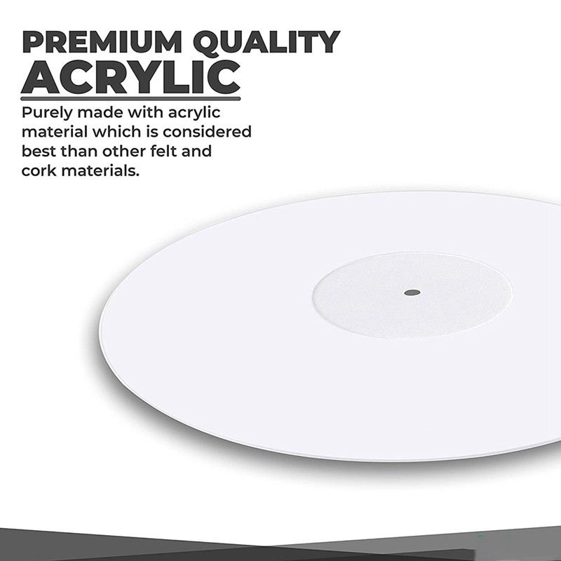 Turntable Acrylic Slipmat for Vinyl LP Record Players - 2.5mm Thick ...