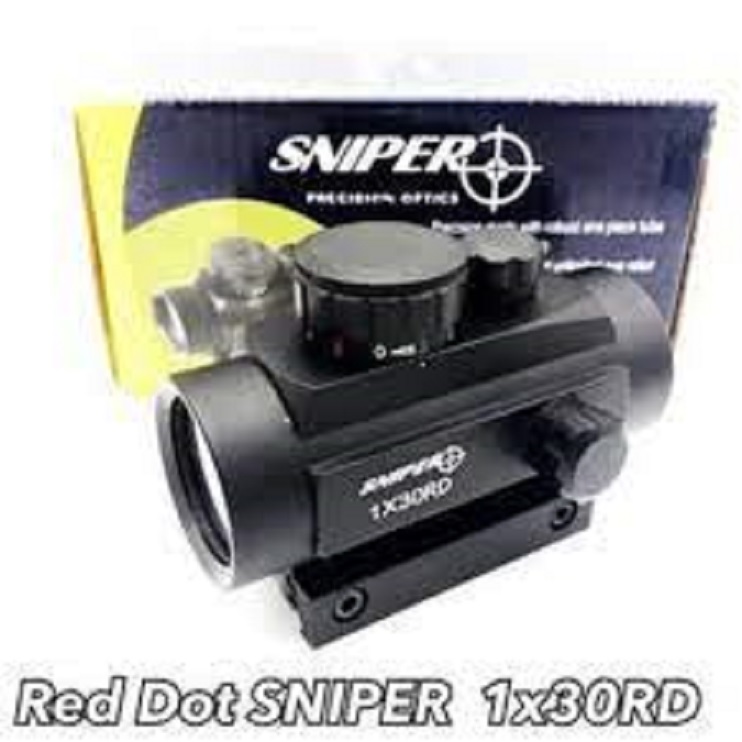 Red dot ยี่ห้อ sniper RD จุดแดง/เขียว ขนาด 1x30 มิลลิเมตร (จับรางขนาด11 ...