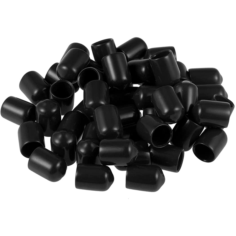 Rubber End Caps ID PVC Round Tube Bolt Cap Cover Screw Thread ...