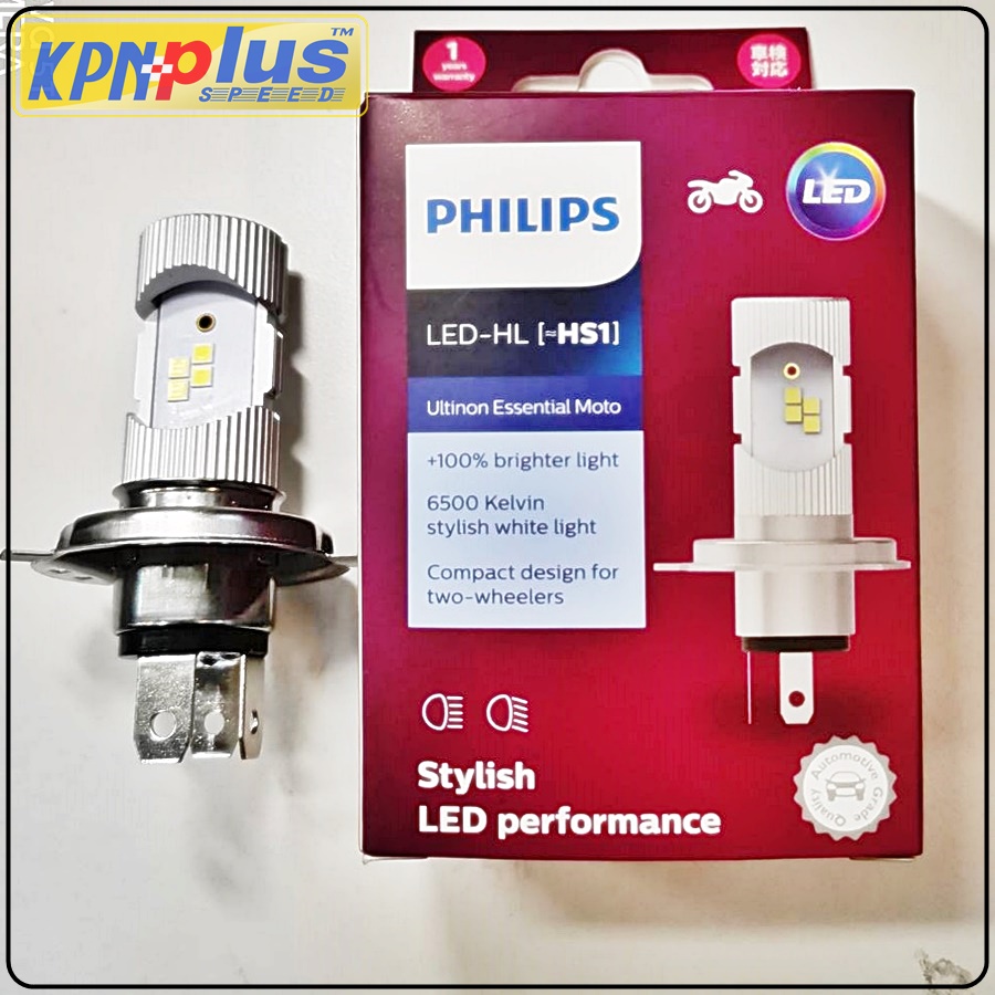 หลอดไฟหน้า LED-HL [Hs1] Philips แท้ 12v 6w - เคพีเอ็น สปีด พลัส - ThaiPick