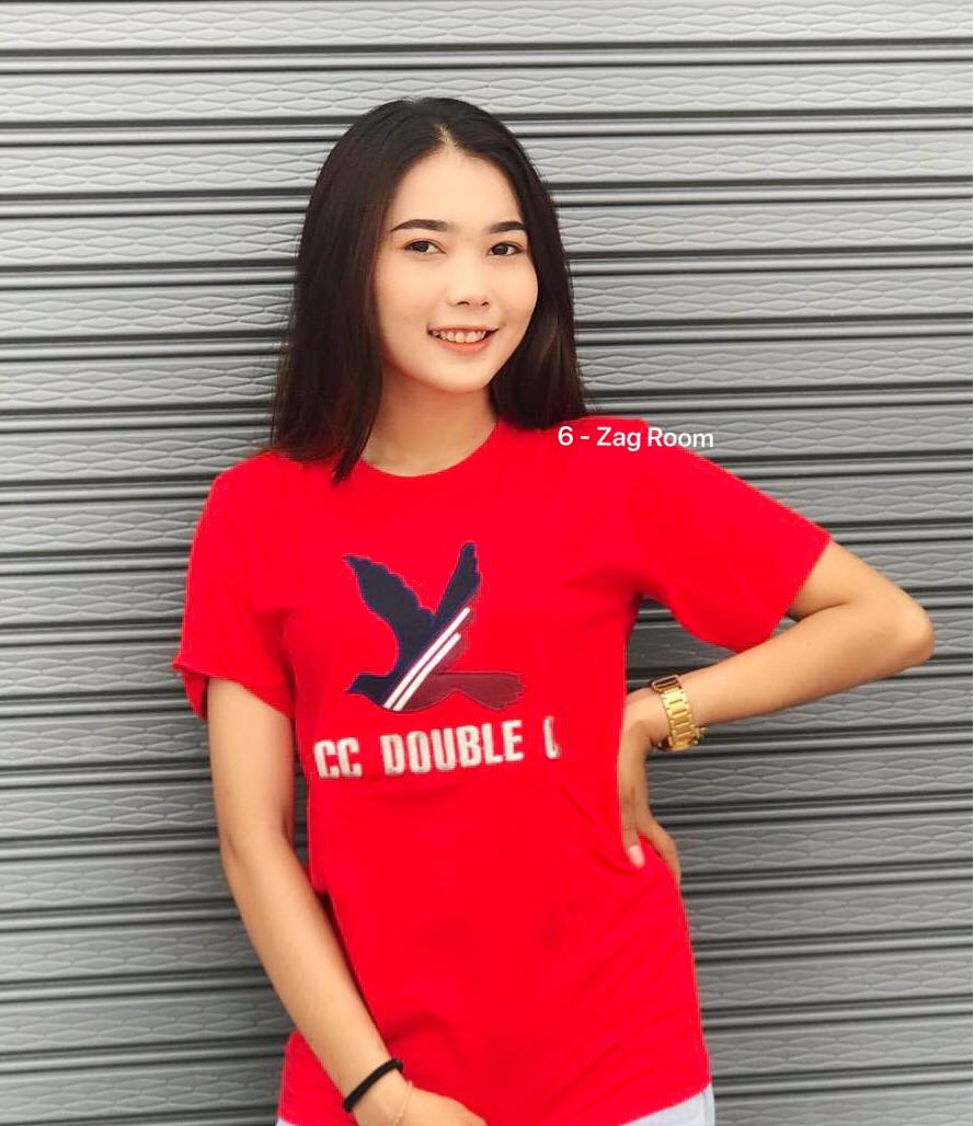 CC-OO เสื้อยืดงานปัก-งานป้าย นกใหญ่ Cotton 100% (SMLXL) ใส่ได้ชาย/หญิง - Dome_pattanapong - ThaiPick