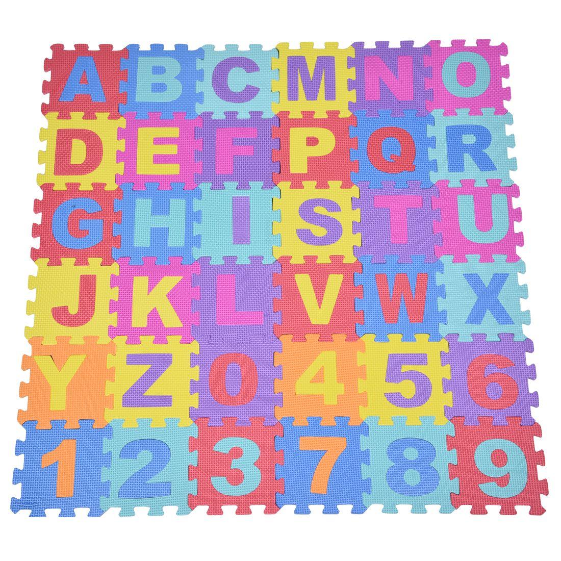 36pcs Soft EVA Foam Baby Children Kids Play Mat Alphabet Number Puzzle ...