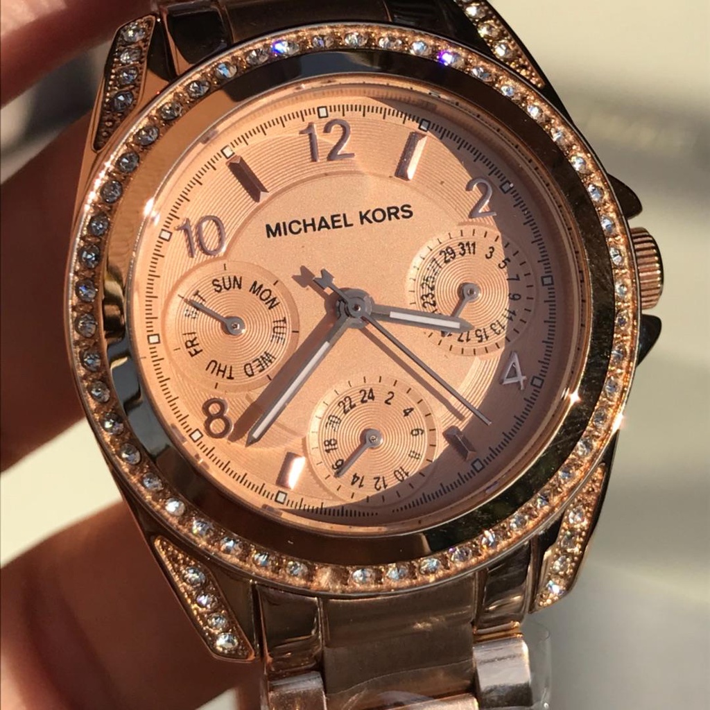 MICHAEL KORS Mini Blair Multi-Function Rose Gold นาฬิกาผู้หญิง รุ่น ...