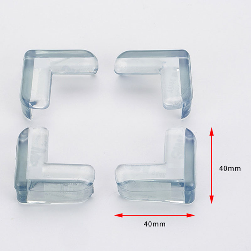 4Pcsset Baby Safety L Shape Transparent Protector Cover Table Corner ...