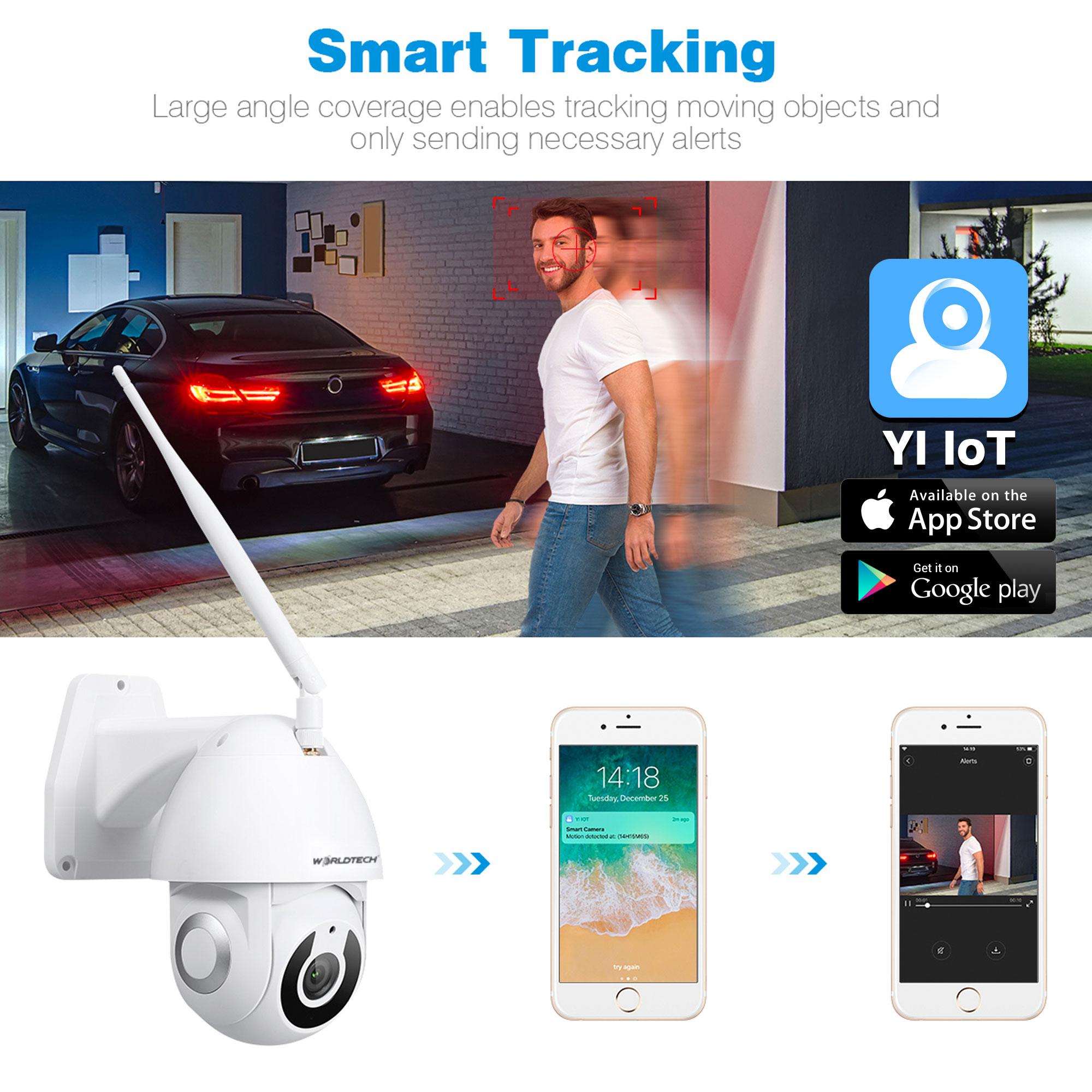 Worldtech รุ่น WT-IP001PTZ IP Camera Outdoor Speed Dome Wireless Wifi ...