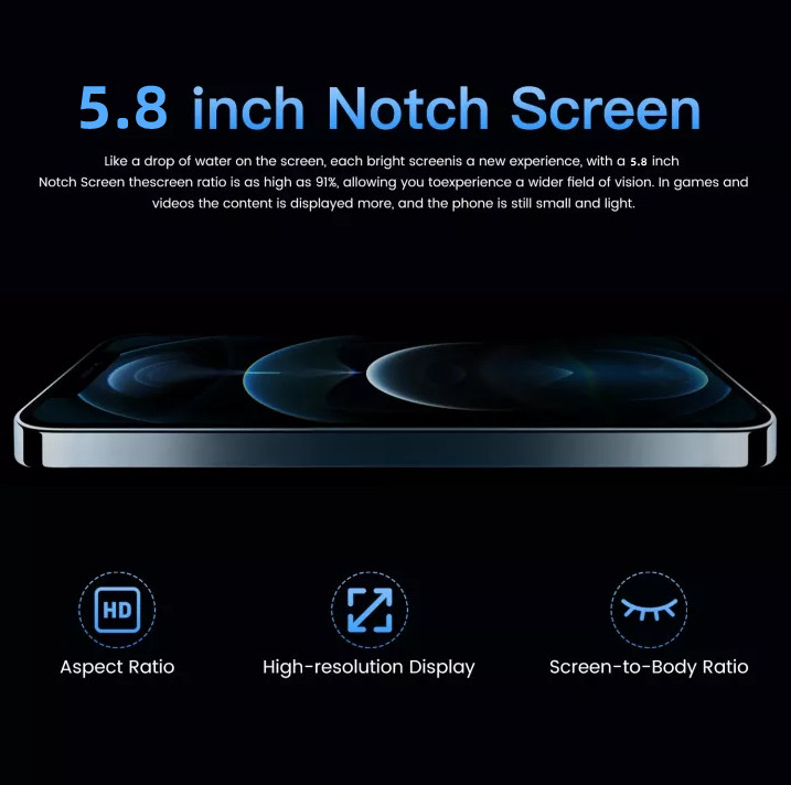 โทรศัพท์ ถูกๆ ดี I 12 pro มือถือของแท้ 6.3 นิ้ว เต็มจอ 12GB512GB หน่วย ...