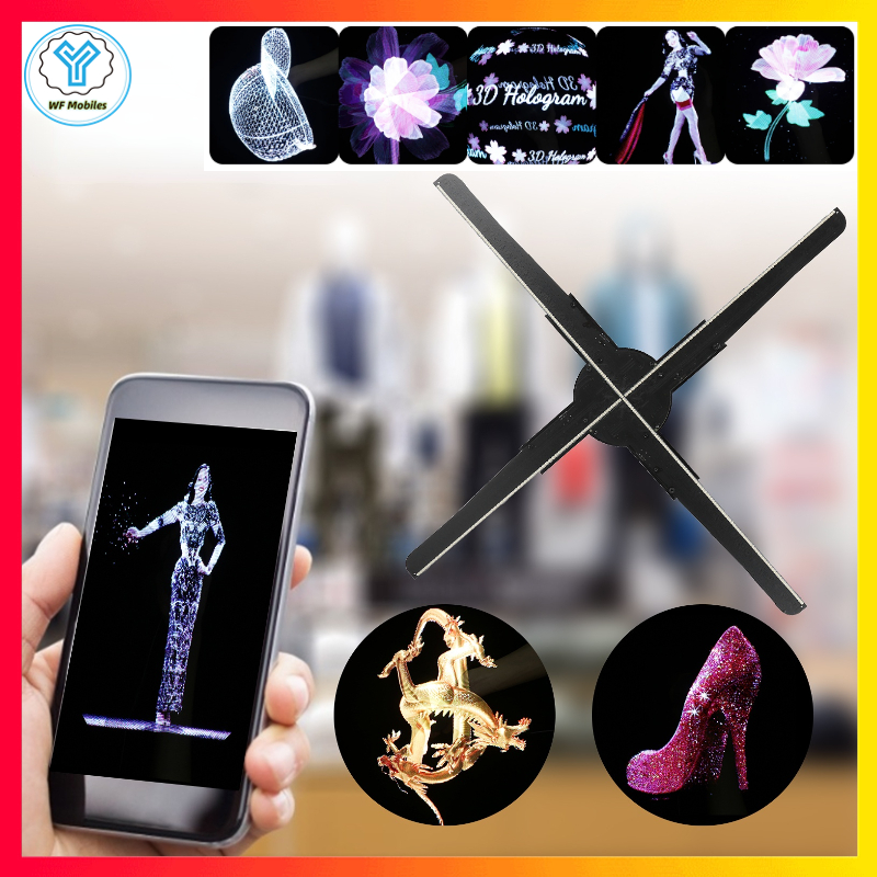 【ของต้องซื้อ】45cm 3D LED WiFi Holographic เครื่องฉาย แสดงผล พัดลมโฮโลแ ... 【ของต้องซื้อ】45cm 3D LED WiFi Holographic เครื่องฉาย แสดงผล พัดลมโฮโลแ ...