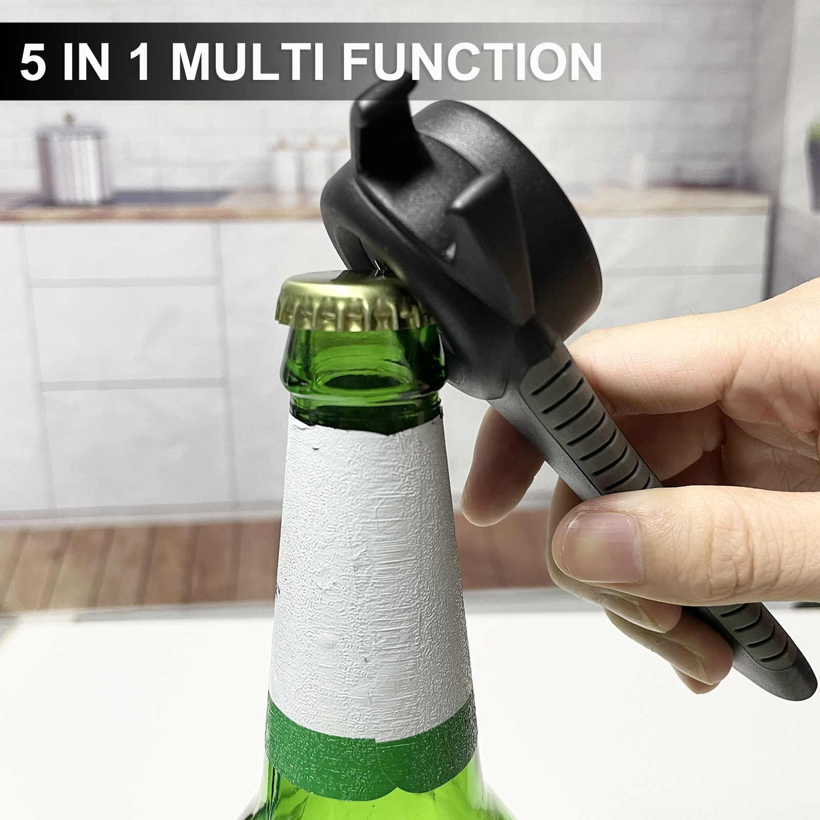 3Pcs Multi Function Beer Bottle Opener Open Tighten Lid Jar Can Opener ...