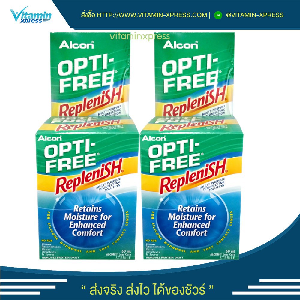 Opti free pure moist 300 ml alcon น้ำยาแช่คอนแทคเลนส์ น้ำยาล้าง ...