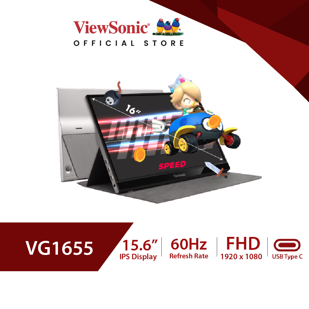 ViewSonic Portable Monitor VG1655 / 15.6" / IPS / 60Hz / 6.5ms ...