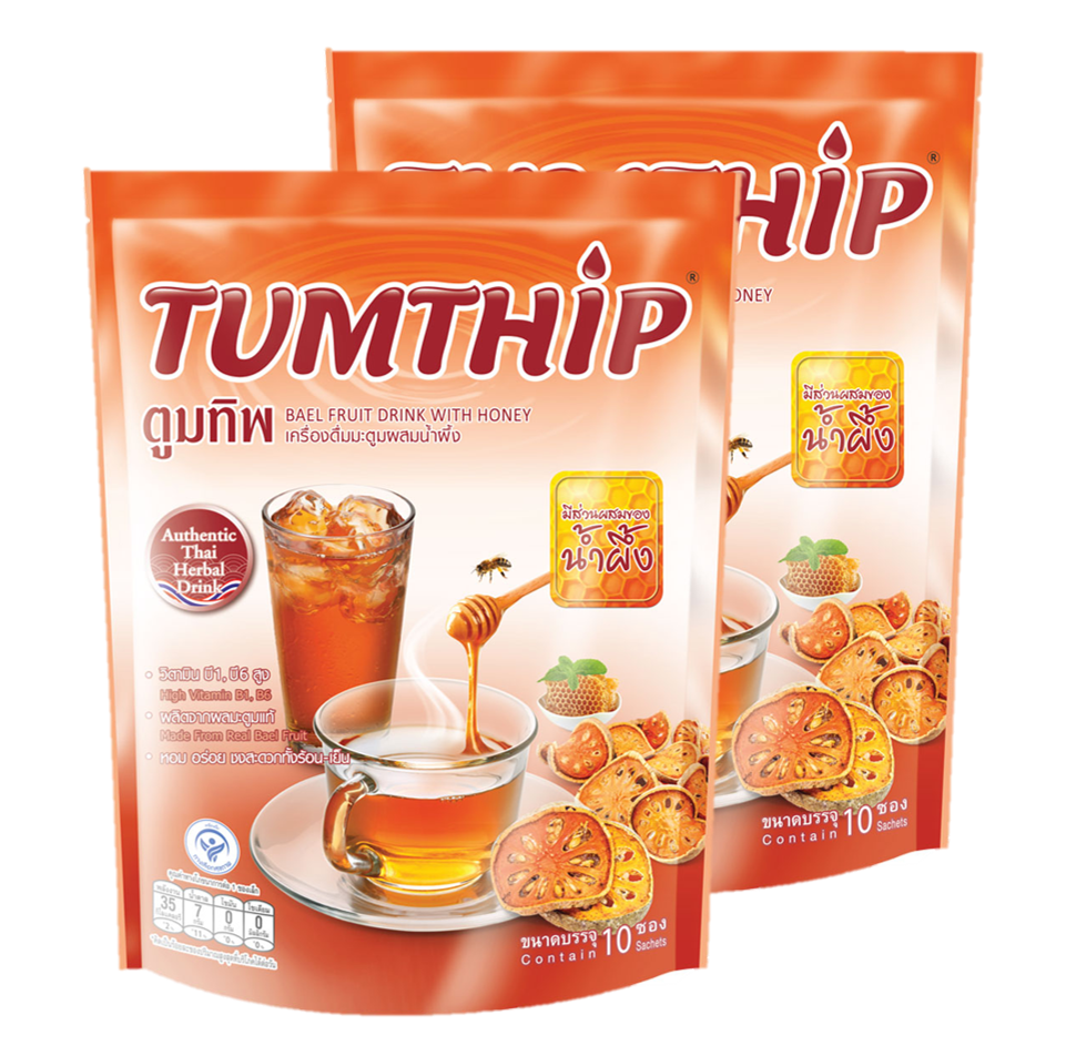 TUMTHIP Instant Matoom Beverage ตูมทิพ มะตูม ผงสำเร็จรูป 9 กรัม x 10 ...