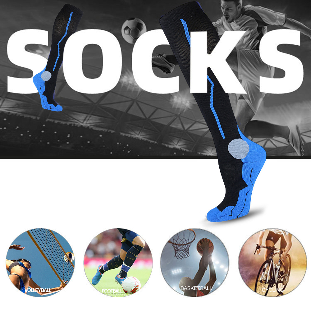 Long Compression Socks for Varicose Veins Unisex Cycling Stretch ...