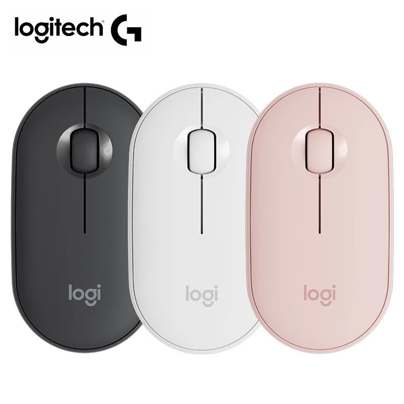 เมาส์ไร้สาย เมาส์Logitech PEBBLE Wireless Bluetooth Mouse Business ...