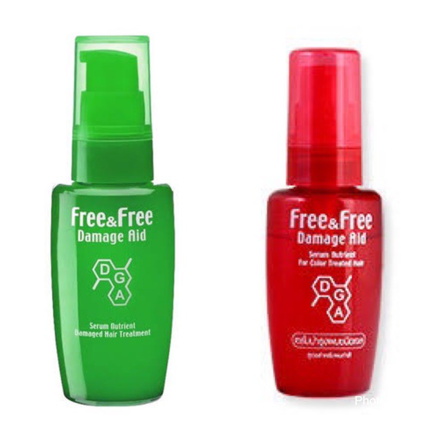 Free&Free Damage Aid Serum ฟรีแอนด์ฟรี ชนิดเจล สำหรับ ผมเสีย (สีเขียว ...