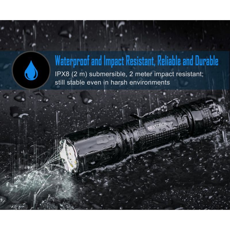 Genuine ไฟฉาย Nextorch TA30 2019 1300 Lumens One Step Tactical Flashlight - Bangkokcamp. - ThaiPick