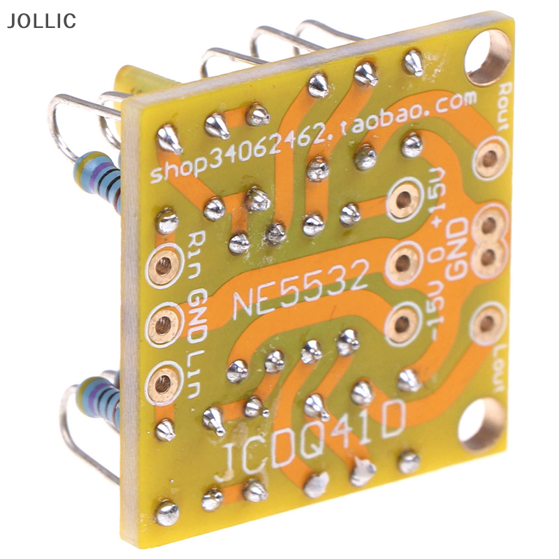 Jollic Dual Op Amp BOARD preamp DC ขยาย PCB สำหรับ NE5532 OPA2134 ...