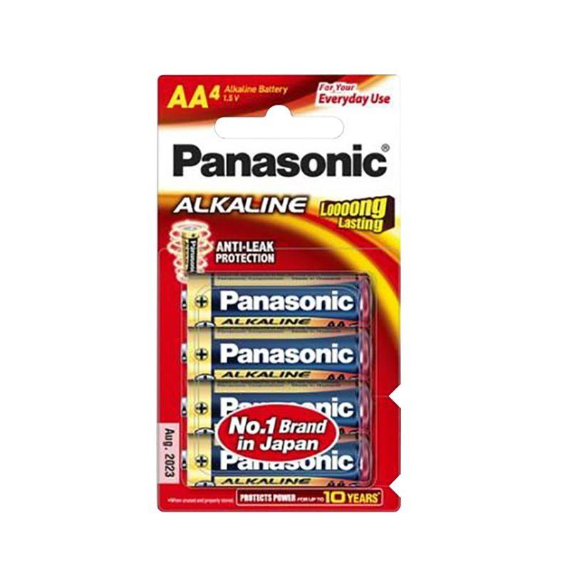 PANASONIC ถ่านอัลคาไลน์ รุ่น LR6T/4B AA (แพ็ค 4 ก้อน) สีทอง เครื่องใช้ ...