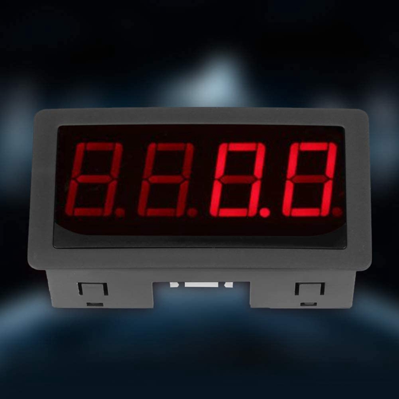 1Set 12V 24V Measuring Gauge 4 Digital LED Tachometer RPM Speed Meter ...