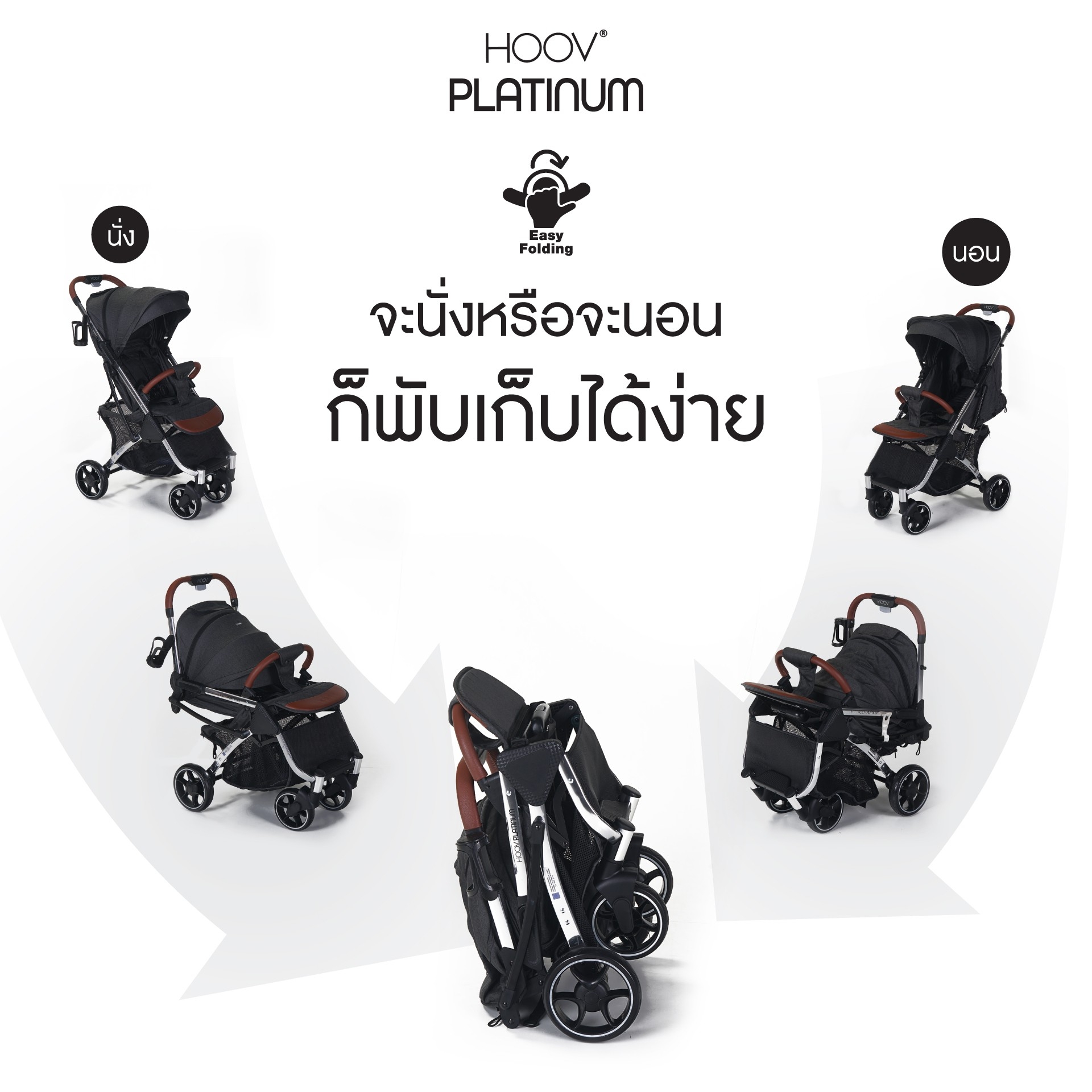 CAMERA รถเข็นเด็ก HOOV PLATINUM สวยหรู รับน้ำหนักได้มาก - CameraBaby ...