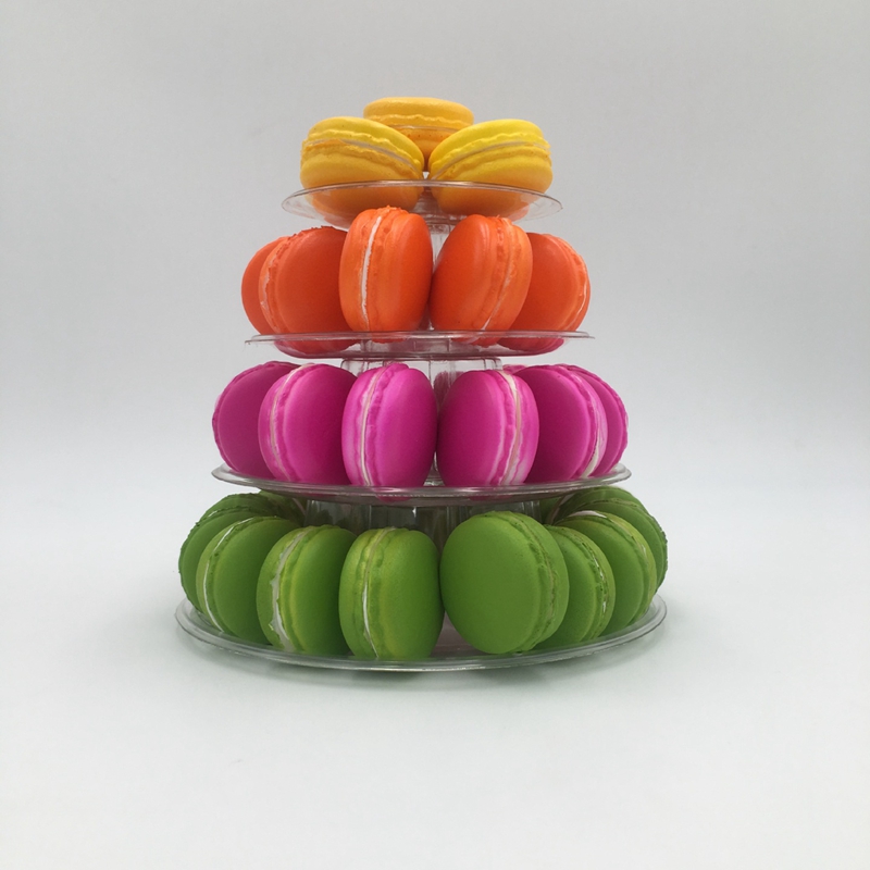 Macaron Tower Stand, 6 Tier Round Macaroon Holder Stand Multifunction ...