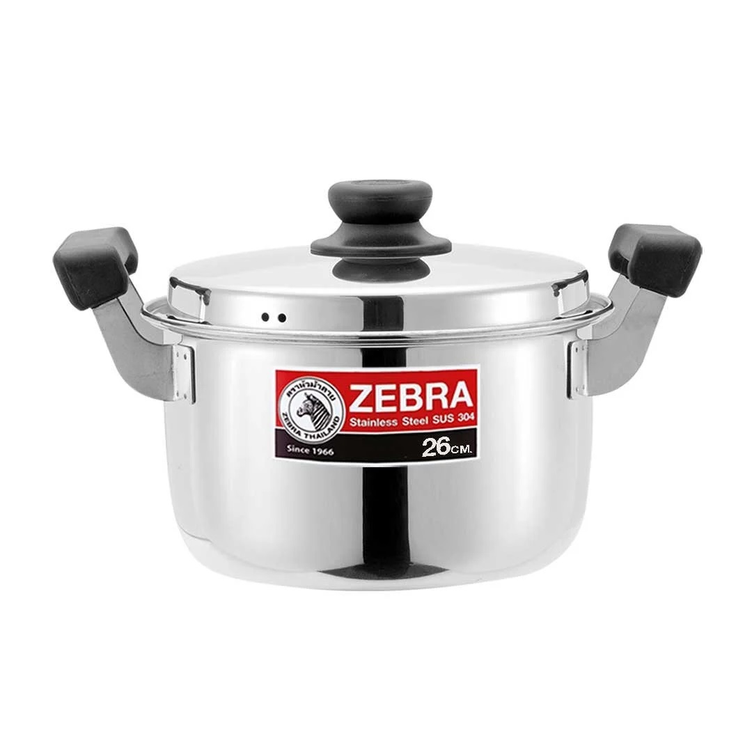 (มีคูปอง) ZEBRA หม้อ หม้อต้ม Carry ตราหัวม้าลาย หม้อหุงต้ม หม้อสแตนเลส ...