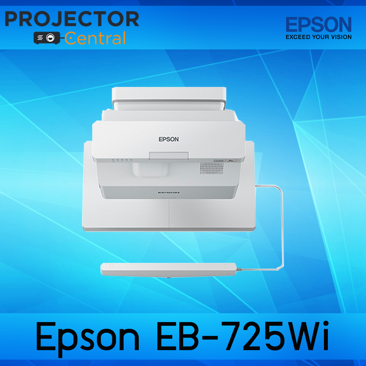 Epson EB-725Wi WXGA 3LCD Interactive Laser Projector with Built-in ...