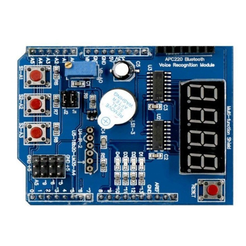 Multi Function Shield with Buzzer LM35 4 Digit Digital LED Expansion ...