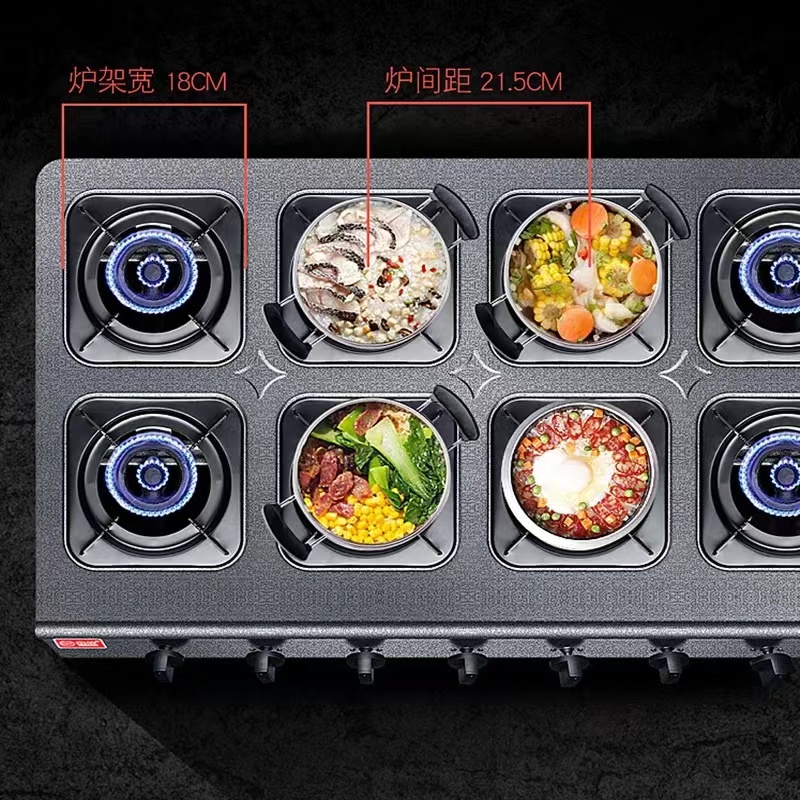 SUPOL ทางการค้า เตาแก๊ส 6 หัว เตาแก๊ส เตาแก๊สหนัก ร้านอาหารใช้เตาแก๊ส ...