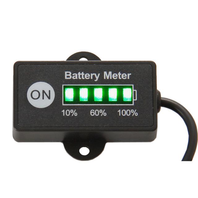 LED 5 BAR Fuel Gauge Display Mini Battery Meter Lead-Acid Battery ...