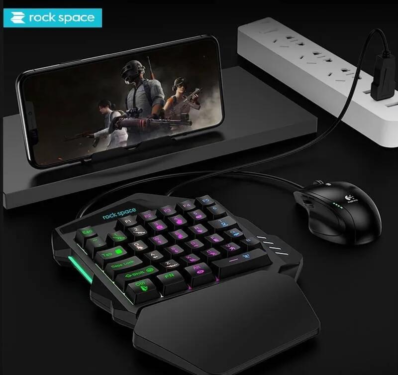 rock space i4 One-handled Keyboard with Adapter คีย์บอร์ดมือถือ ...