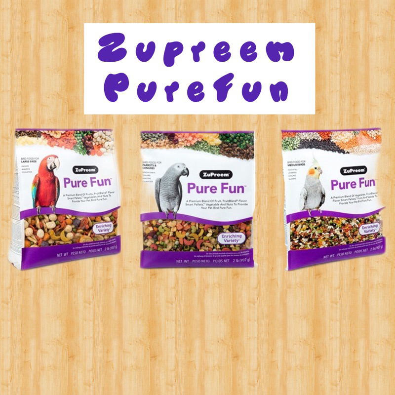 Zupreem PureFun ถุงแพคเกจ907g - Best For Bird - ThaiPick