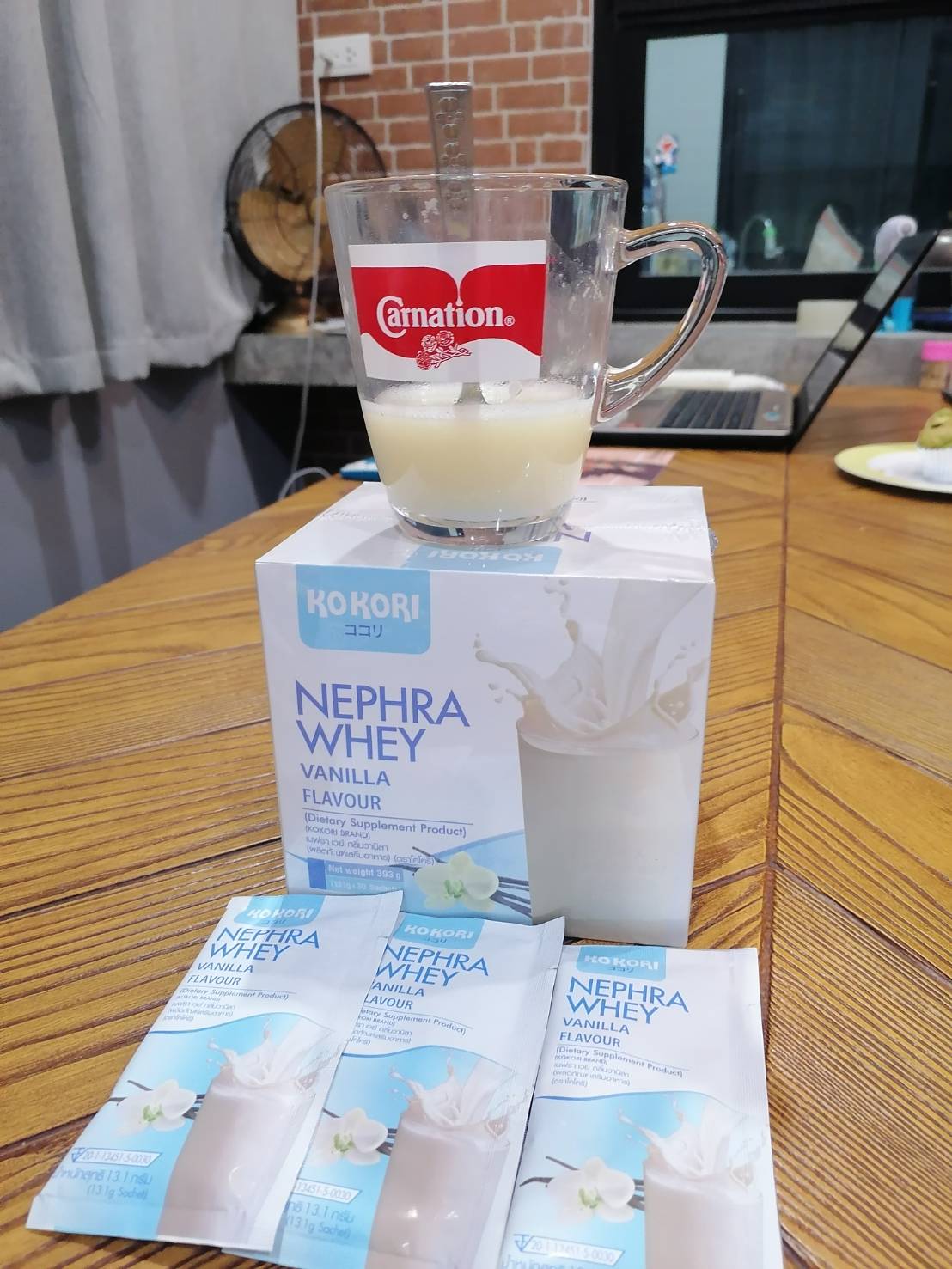 KoKori NEPHRA WHEY Vanilla Flavour โปรตีนไข่ขาวรสวานิลลา นมไข่ขาวสำหรับ ...