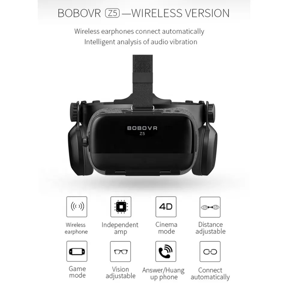 True 5G VR 4K BoboVR Z5 Bobo VRZ5 แว่น วีอาร์ แว่นVR เปลี่ยนมือถือเก่าให้เป็นแว่นวีอาร์ ออก ...