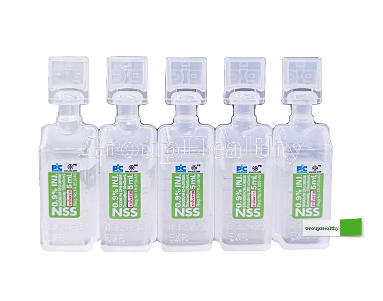 NSS 0.9% Sodium Chloride 0.9% ใช้สำหรับล้างแผล ล้างจมูก พ่นยาและดูด ...