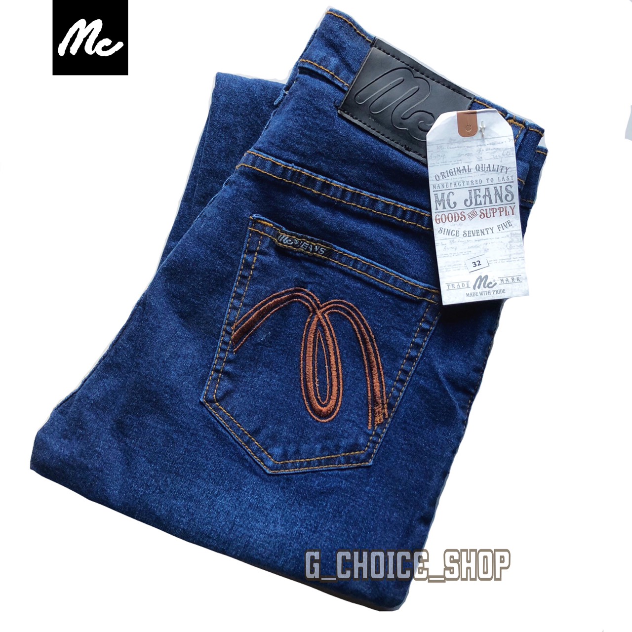 กางเกงยีนส์ Mc Jeans Lady ผ้ายืด เอวสูง งานซิป ขาเดฟ - G Choice Shop - ThaiPick