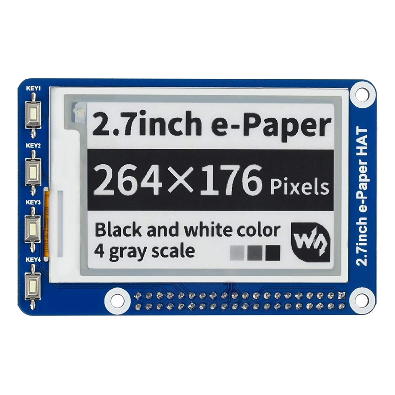 Waveshare 2.7Inch SPI Eink E Paper Display Screen Module HAT for RPI ...