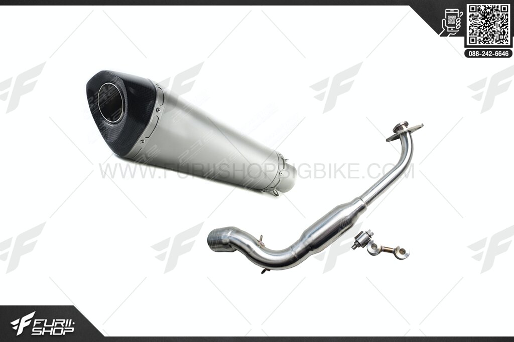 ท่อมอเตอร์ไซค์ PR2 AK CONICAL R2 FOR YAMAHA AEROX 155 ท่อแต่ง ท่อสูตร ...