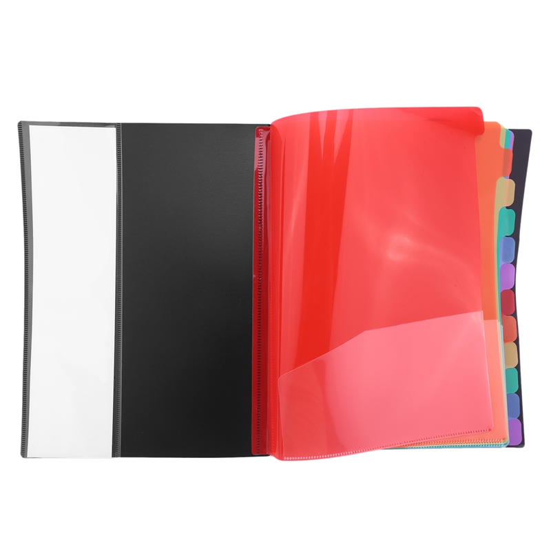 Extended Folder,12 Pocket Letters A4 Paper Item Sorter,Plastic File ...