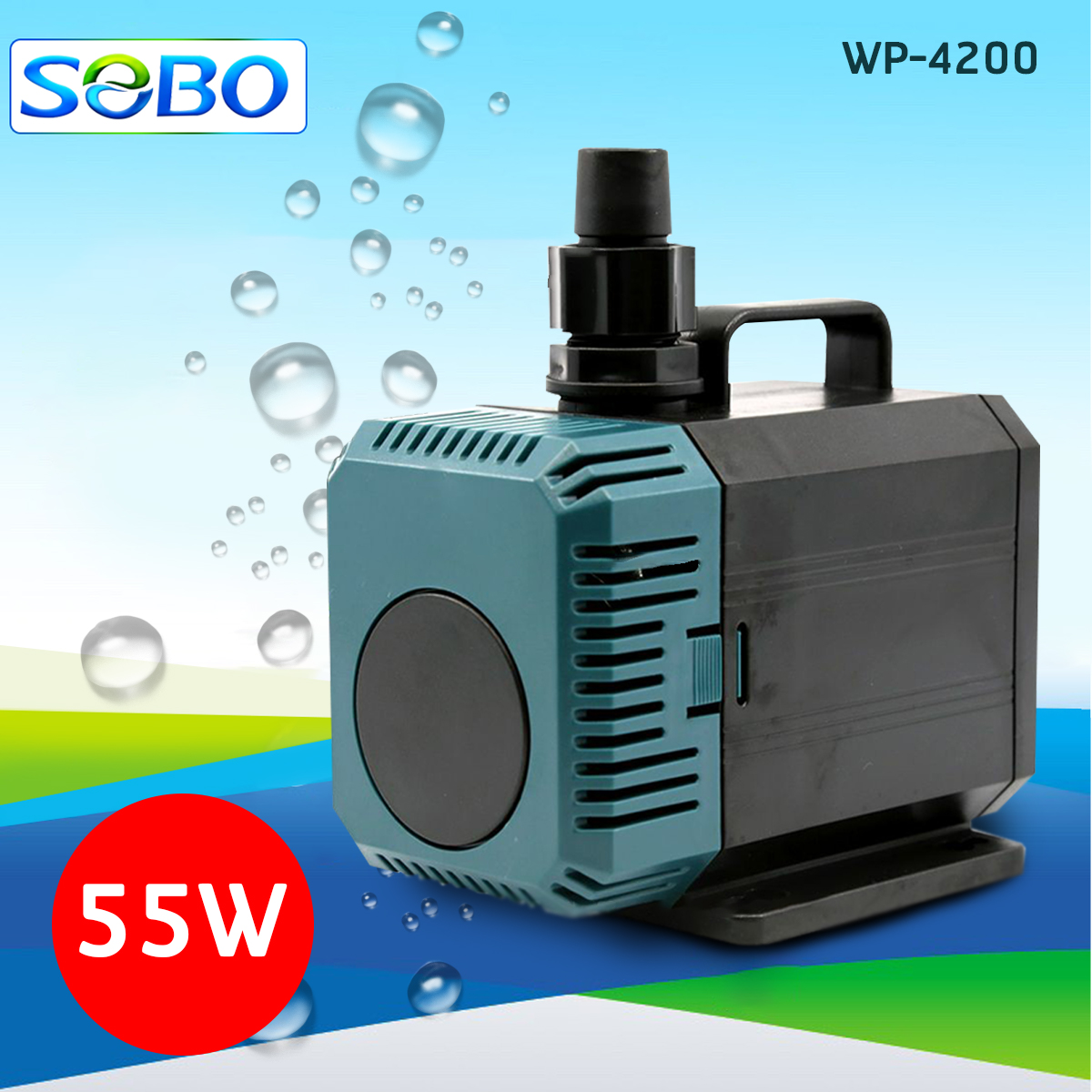 SOBO รุ่น WP-4200 WP-5200 WP-7200 ปั๊มน้ำตู้ปลา บ่อปลา ทำน้ำพลุ น้ำตก บ่อปลา - MixASale