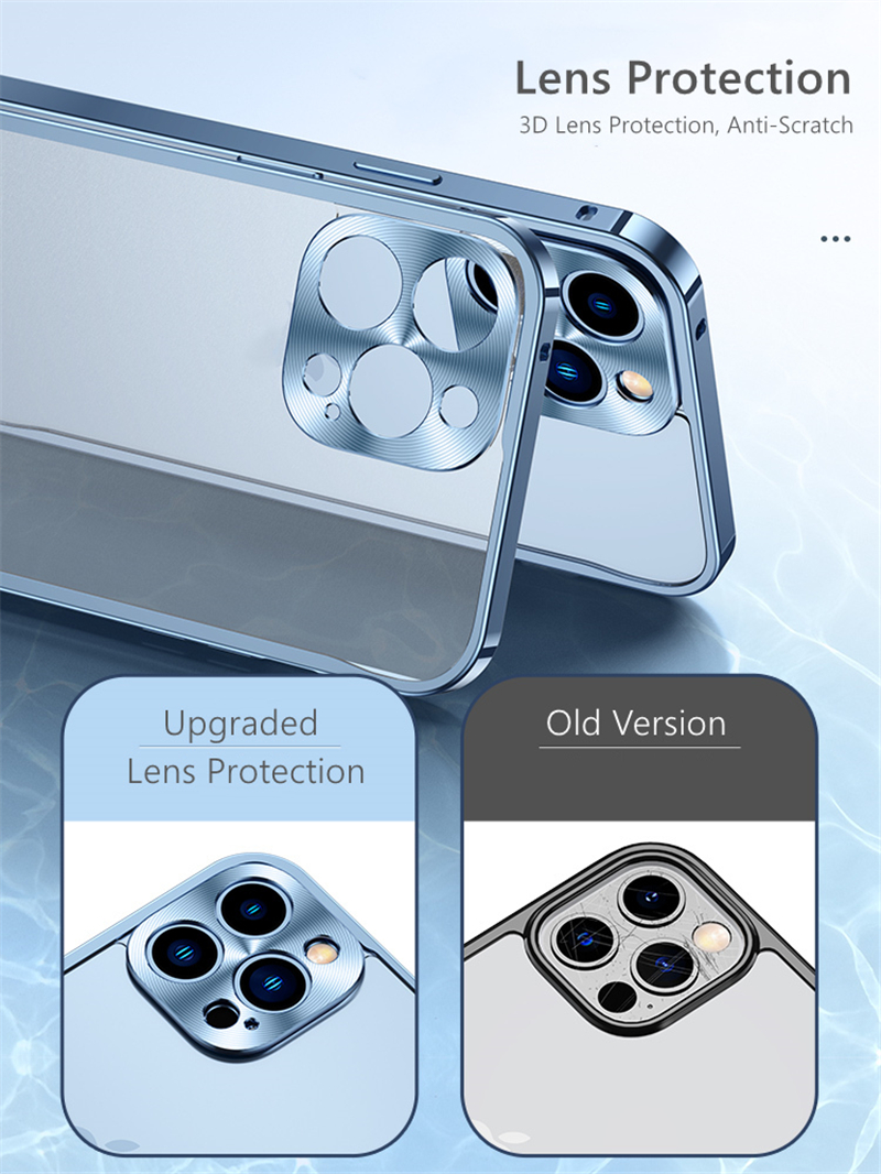 Metal Frame+ Matt Hard PC Magnetic Case for Magsafe IPhone 12 13 Pro Max 13Promax 13Pro I Phone ...