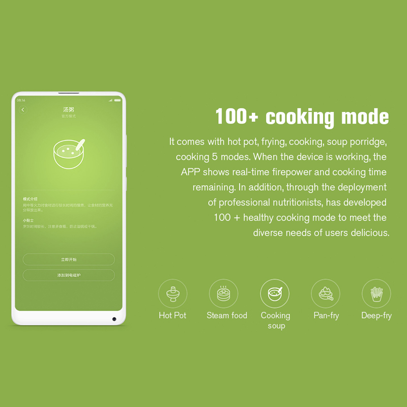 Xiaomi Mijia DCL01CM เตาแม่เหล็กไฟฟ้า เตาไฟฟ้า+หม้อ Dual Frequency ...