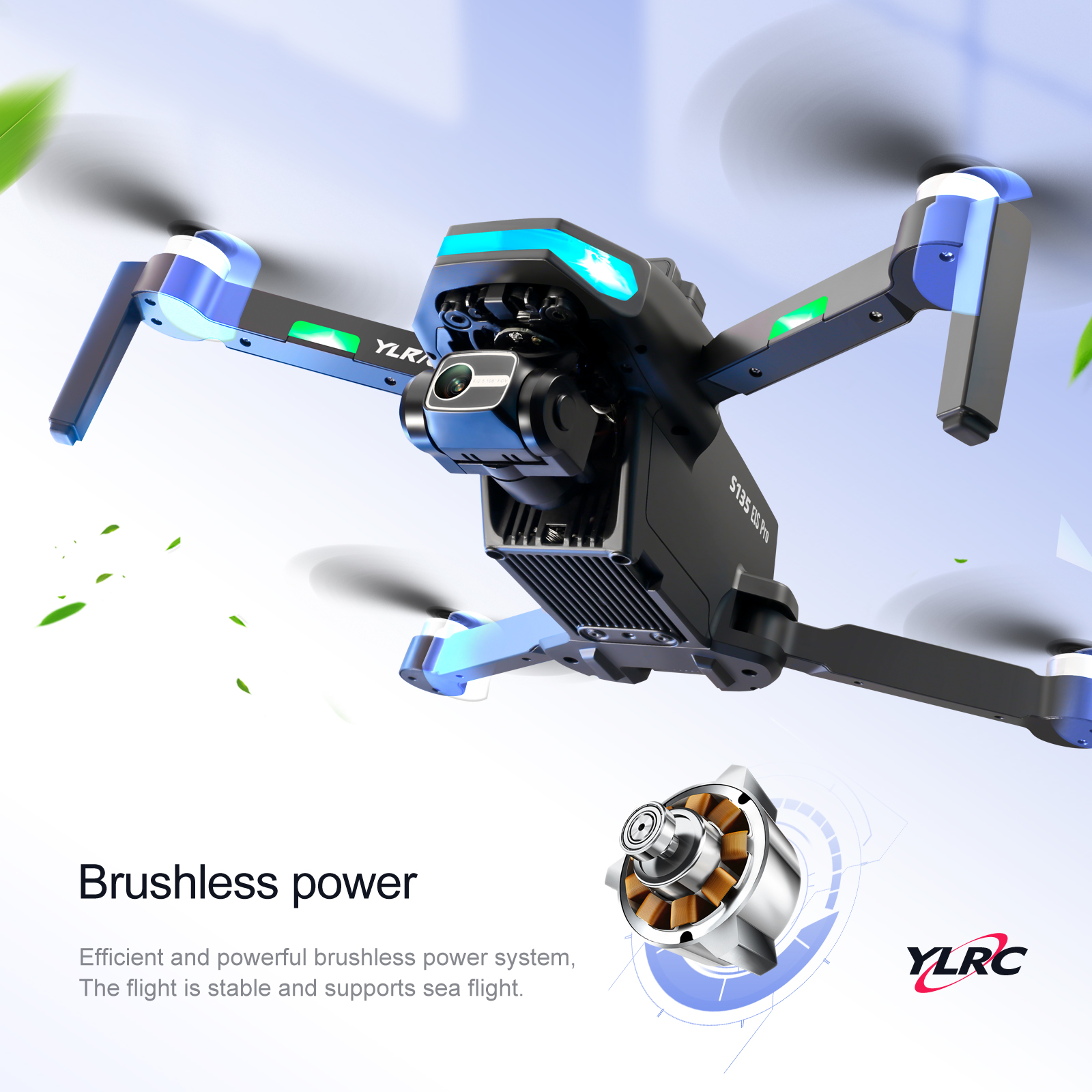 YLRC S135 GPS 5G WiFi FPV พร้อม 8K HD ESC Dual EIS Gimbal การหลีกเลี่ยงอุปสรรคด้วยเลเซอร์ 360 ...