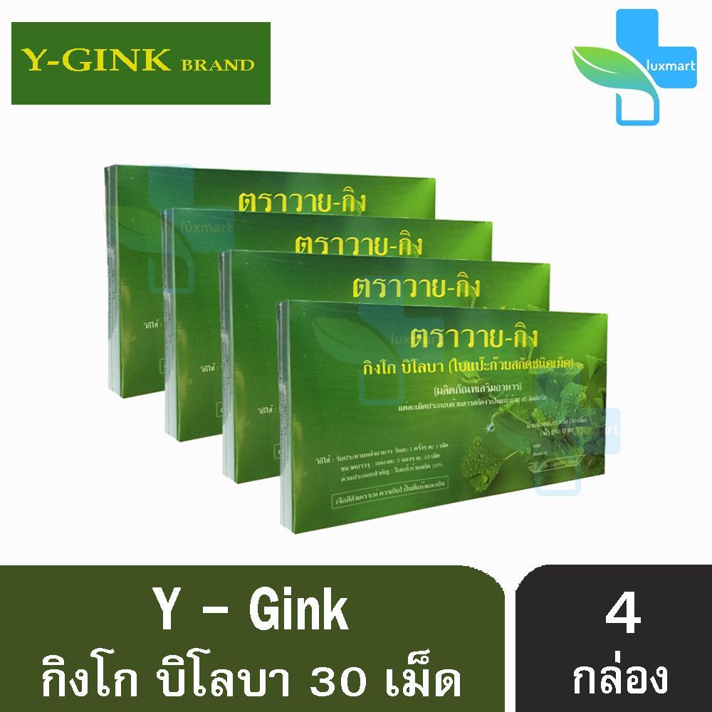Y-Gink Ginkgo Biloba วาย กิง ใบแป๊ะก๊วยสกัด เสริมสร้างความจำและบำรุง ...