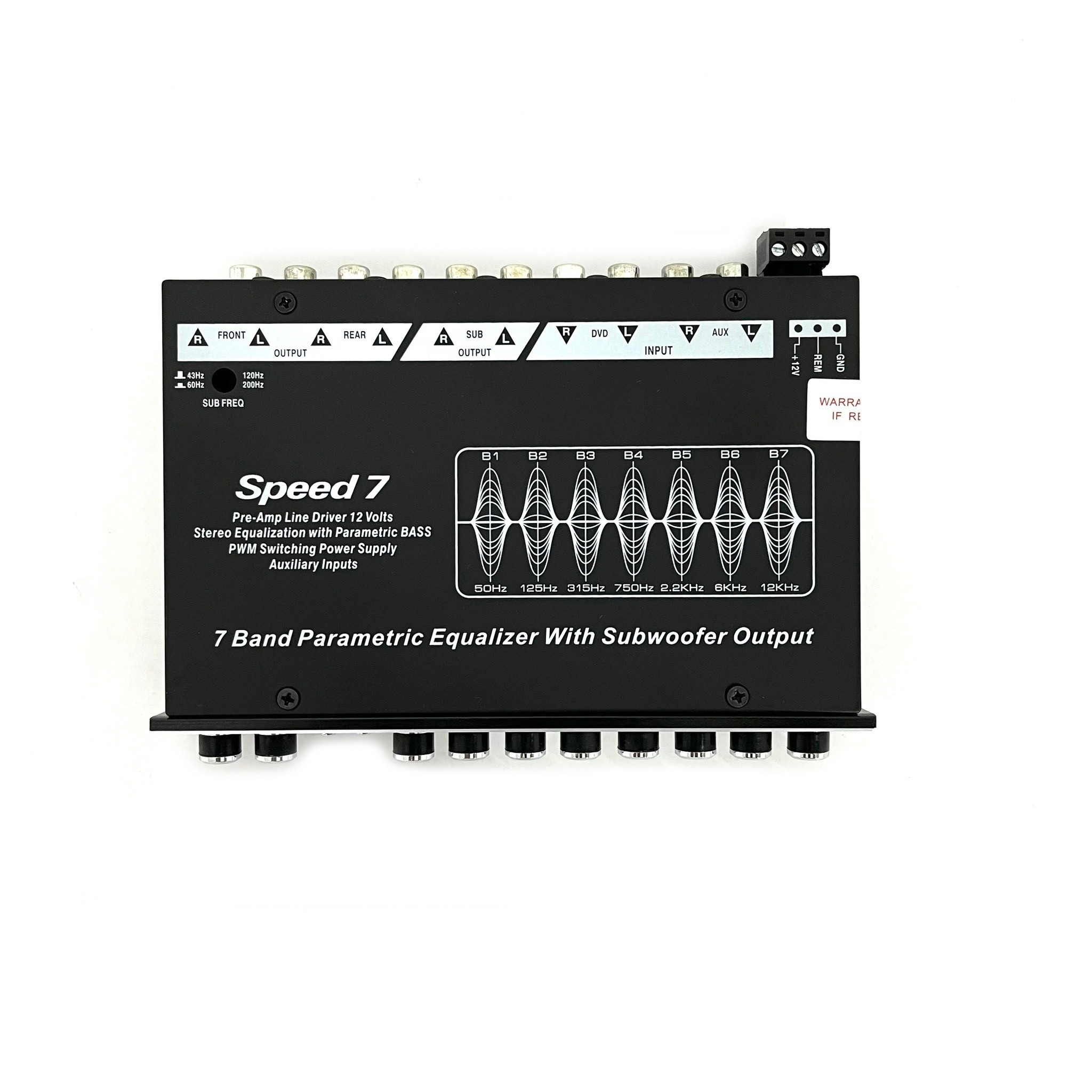 ปรีแอมป์ ปรับเสียง 7 แบนด์ ปรีแอมป์รถ PREAMP ยี่ห้อ SOWAY รุ่น SPEED7 ...