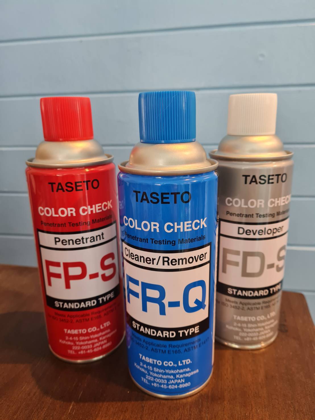 TASETO สเปรย์ทดสอบรอยร้าวแนวเชื่อมของแท้100%( 3 กระป๋อง สีแดง สีฟ้า สี ...