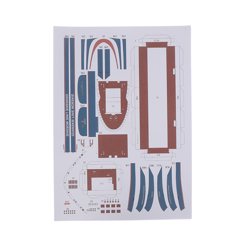 1:400 Gdansk Cargo Ship DIY Handcraft 3D Paper Card Model Sets ...