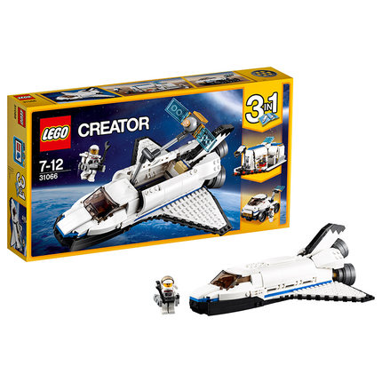 Lego Puzzle 3-In-1 Space Explorer Space Shuttle Children Assembling ...