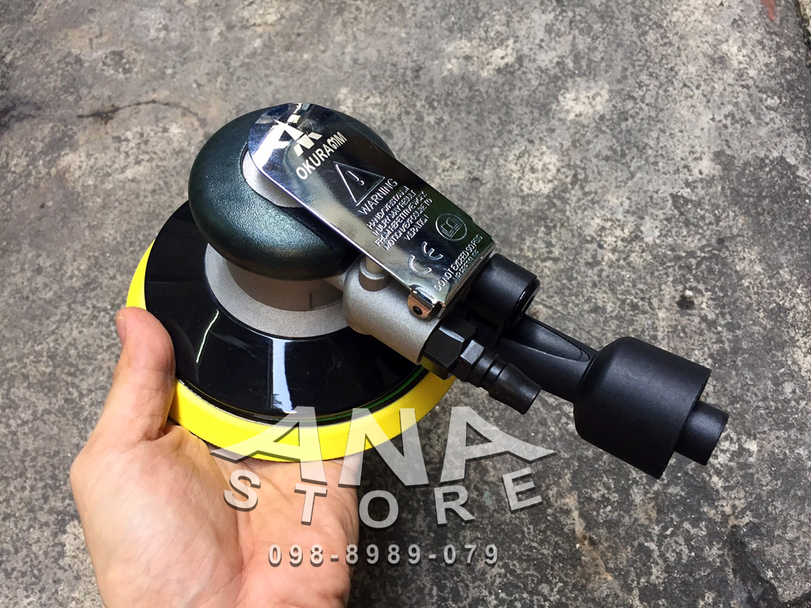 เครื่องขัดกระดาษทรายกลม 6นิ้ว Air Sander ยี่ห้อ Okura รุ่น OK-6S-3M - A.N.A store - ThaiPick
