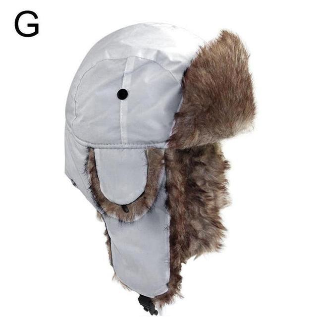 Mens Women Unisex Warm Trapper Aviator Trooper Earflap Winter Flaps Ski ...