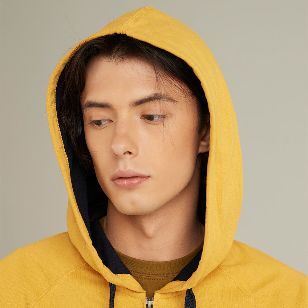 Mc Jeans เสื้อกันหนาว มีฮู้ด Unisex สีเหลือง MJHP169 - Mc Jeans - ThaiPick